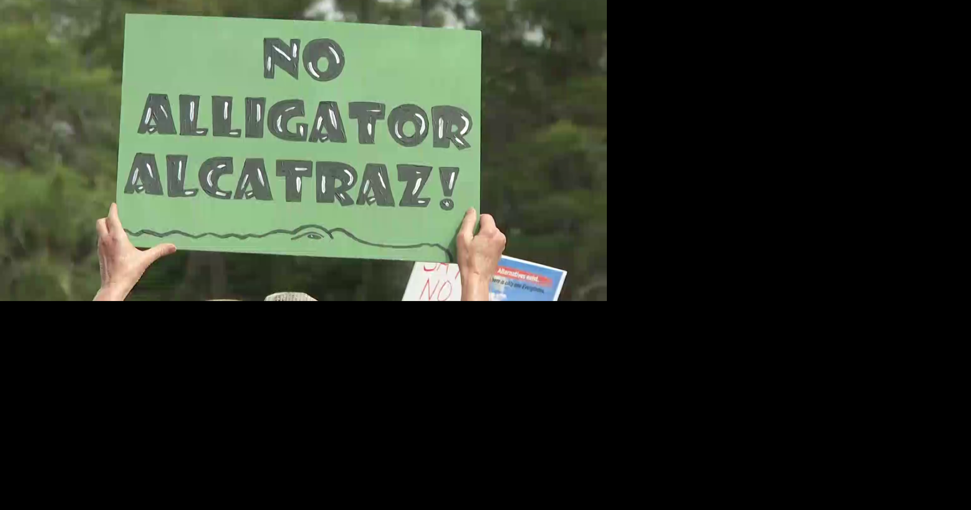Protests erupt over 'Alligator Alcatraz' in Collier County | Collier ...