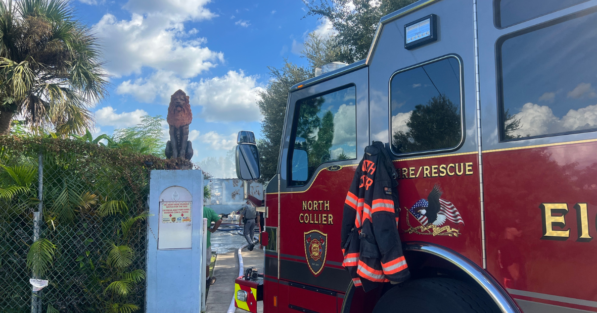 Firefighters combat Collier County house blaze, injuries unknown ...