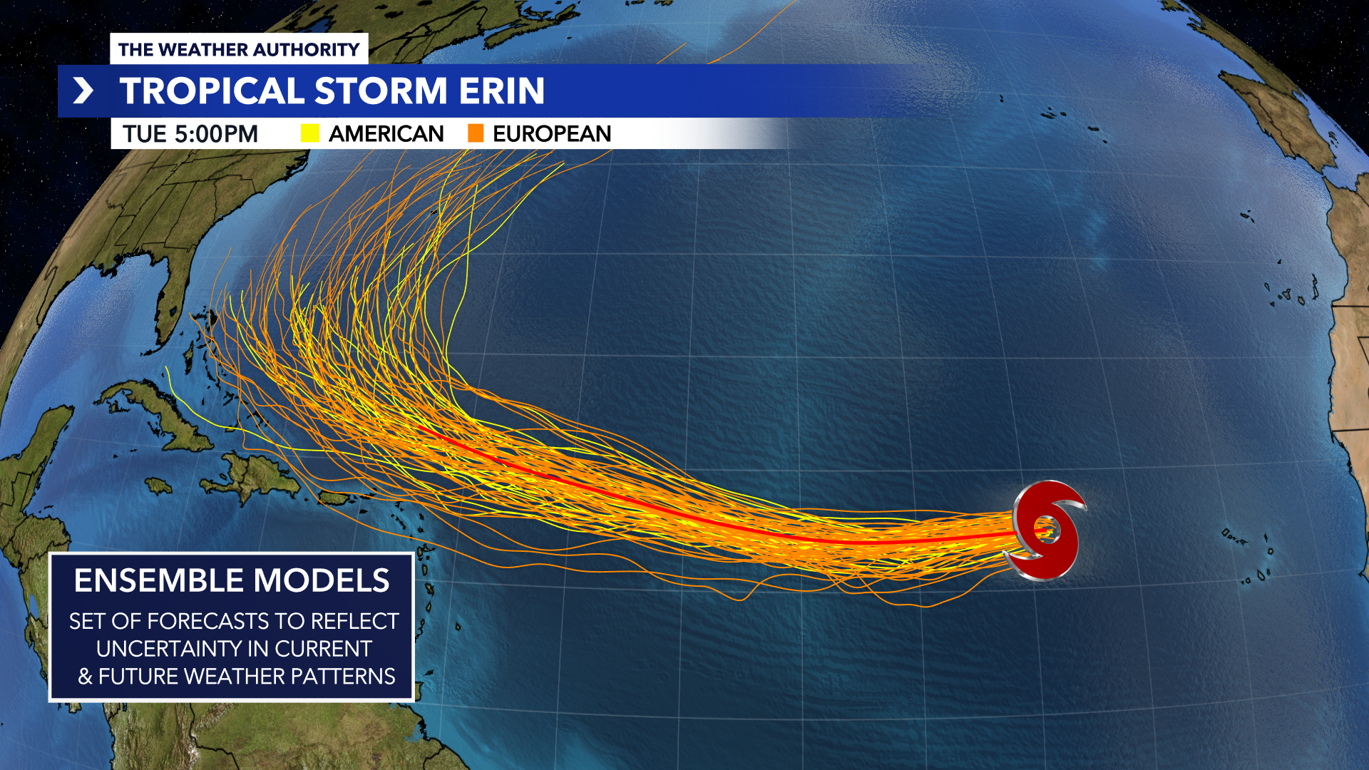 Tracking the latest on Tropical Storm Erin | Weather Authority ...