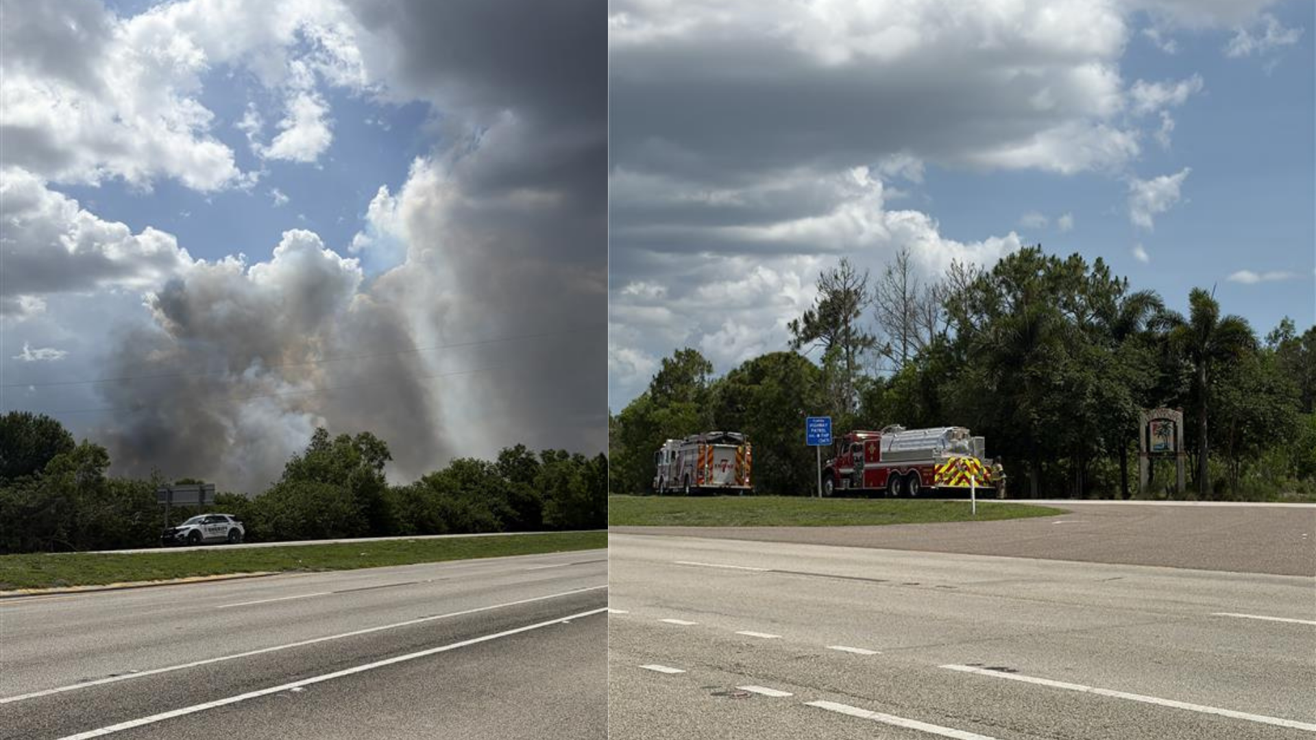 30-acre brush fire reported on Charlotte-Lee County line, 0% ...