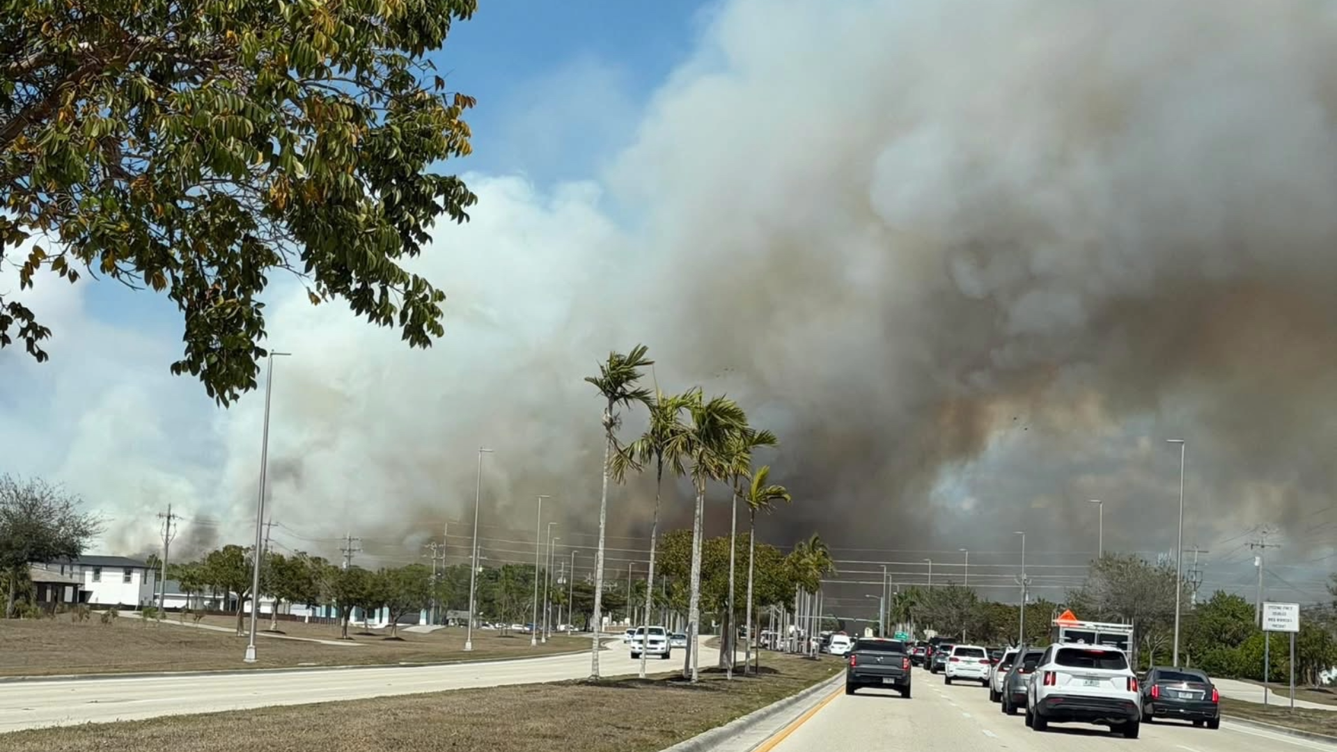 Cape Coral fire burns 36 acres, forces evacuations and road closures ...