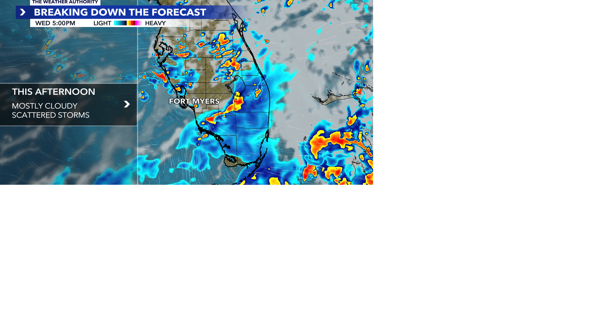 Mostly cloudy Wednesday ahead, scattered showers across SWFL | Weather ...