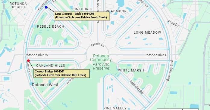 Intermittent lane closures at Rotonda Circle Bridge | Charlotte County ...