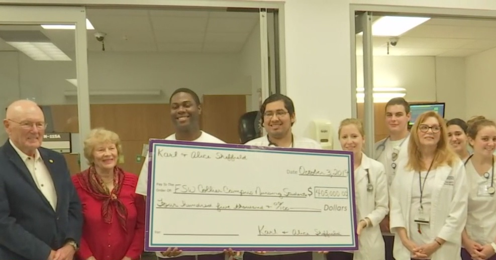 Naples family makes big donation for FSW nursing students | Collier ...