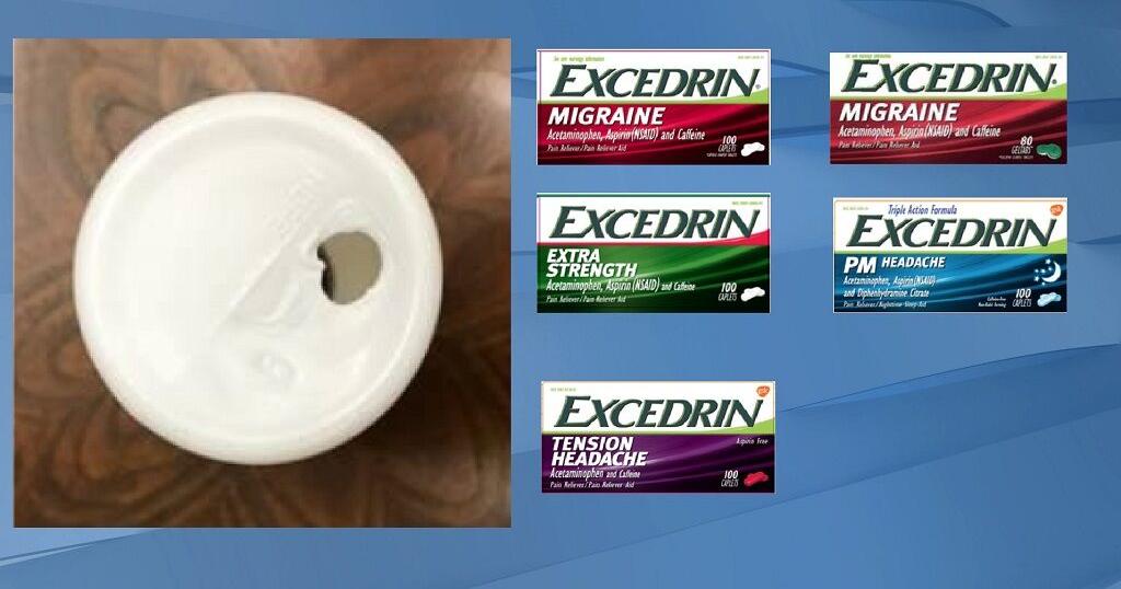 Excedrin recalls 400k bottles of headache medicine for packaging issues ...