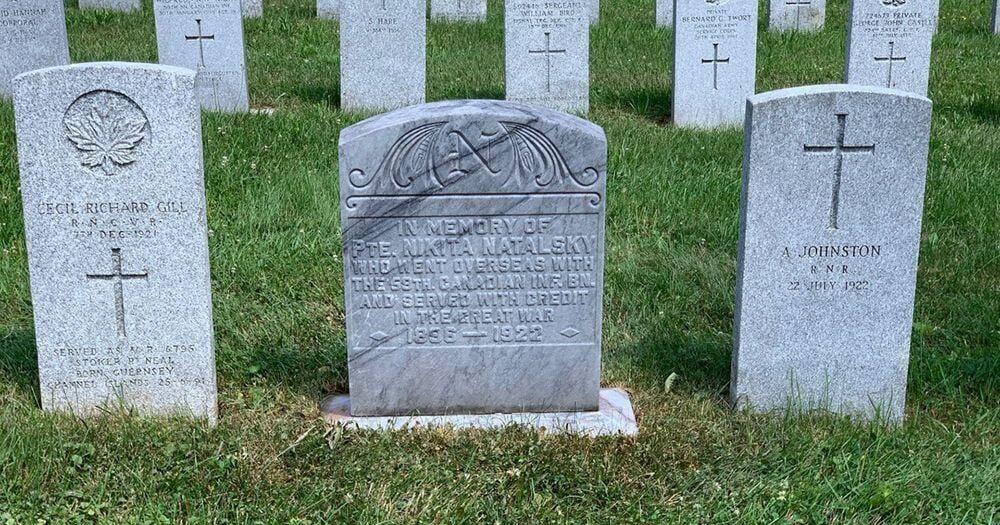 Gravestone of Ukrainian Canadian First World War vet restored | Kenora ...