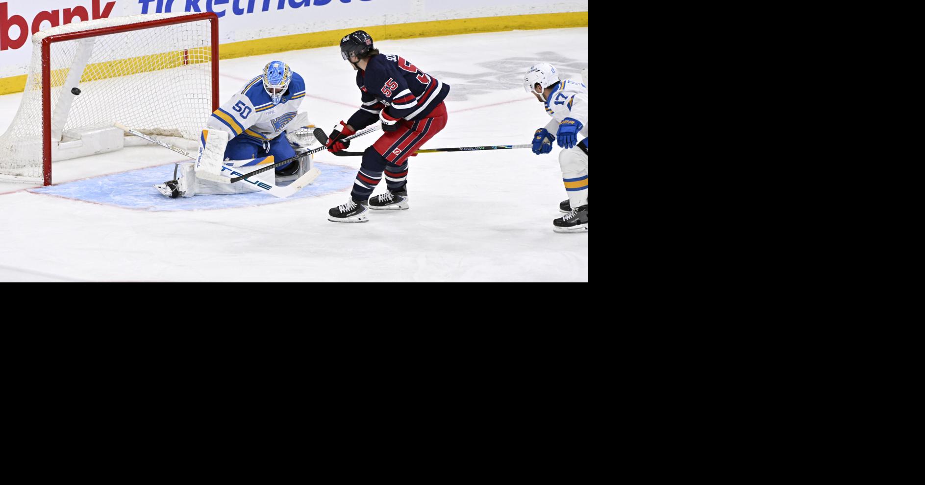 Eric Comrie cool and calm as Jets tune out the Blues | Sports ...