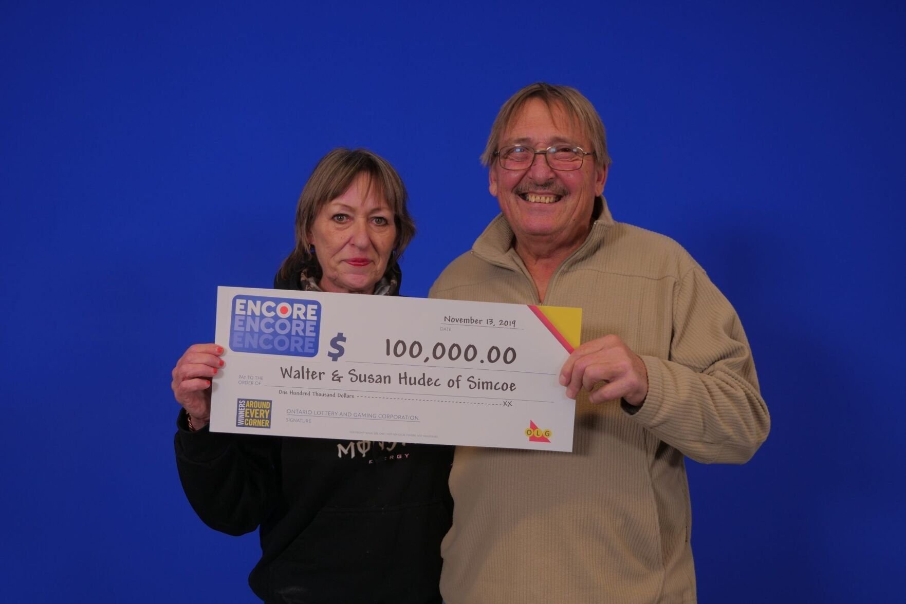 Simcoe residents win $100,000 with Encore | Kenora | winnipegsun.com