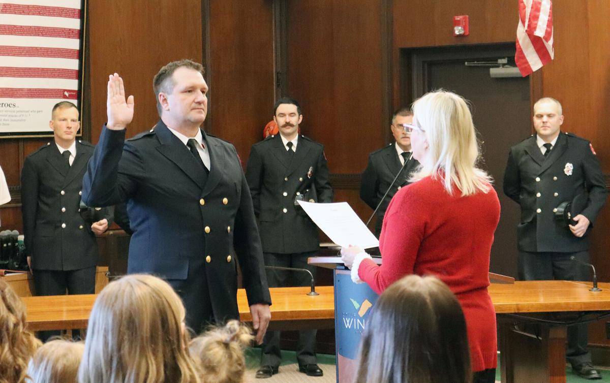 Winona welcomes new fire chief Joel Corcoran, celebrates career of Curt ...