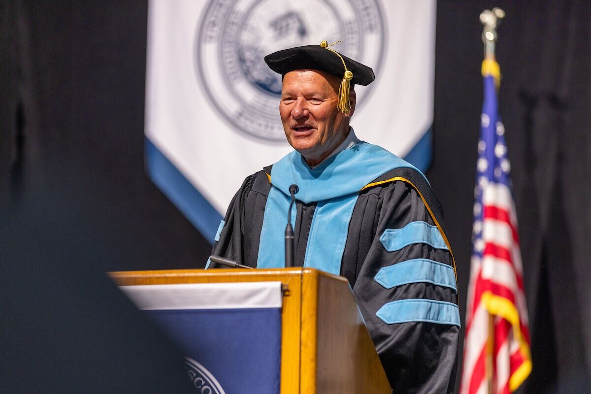 Alum credits college for preparing graduates who ‘step forward’