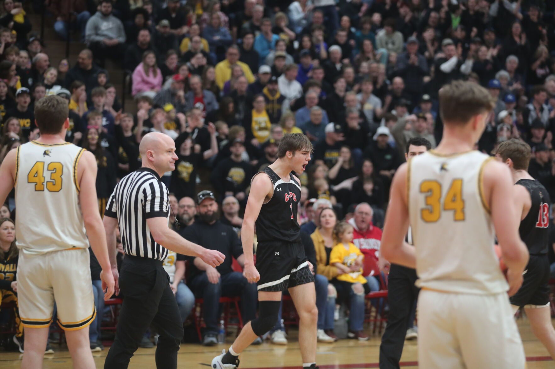 Cochrane-Fountain City boys basketball advances to state