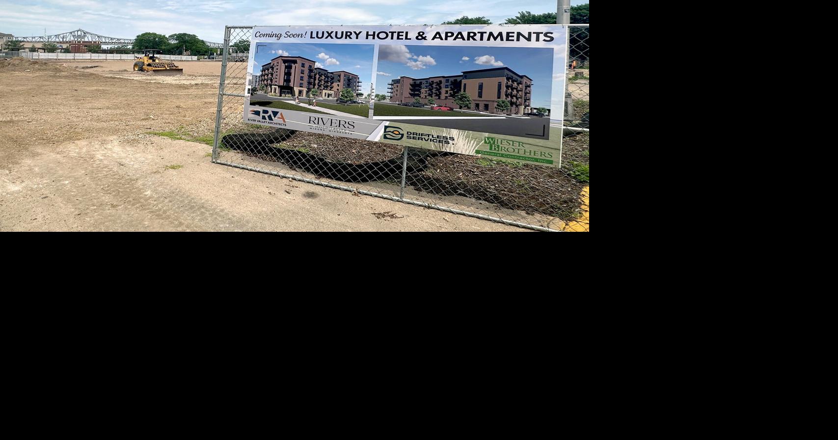 Winona's downtown hotel, housing project begins construction