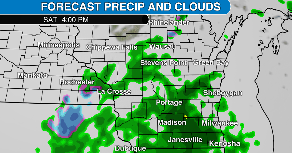 Rain and falling temperatures in Minnesota this weekend