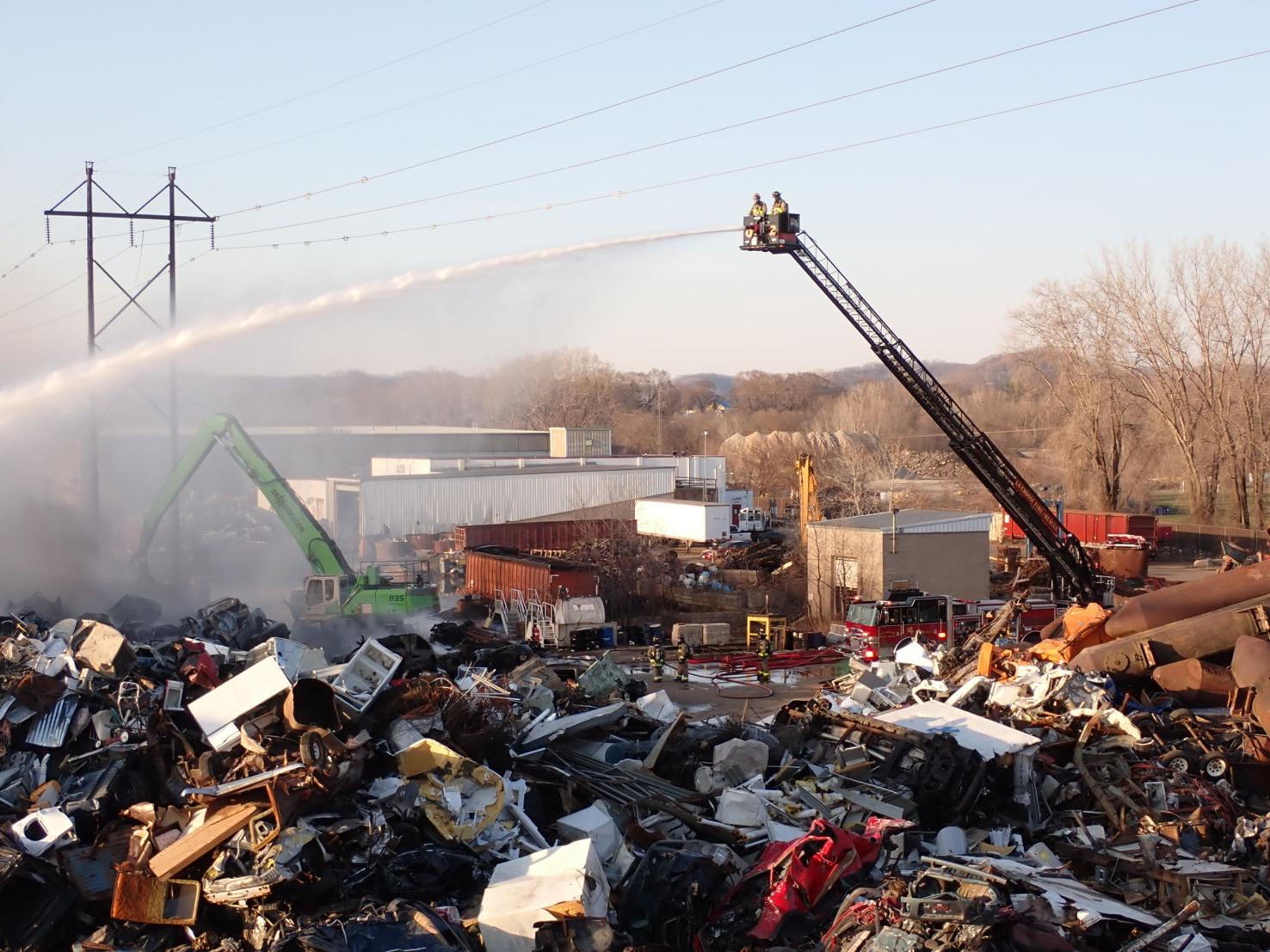 IN PHOTOS: Scenes from fire at Alter Metal Recycling