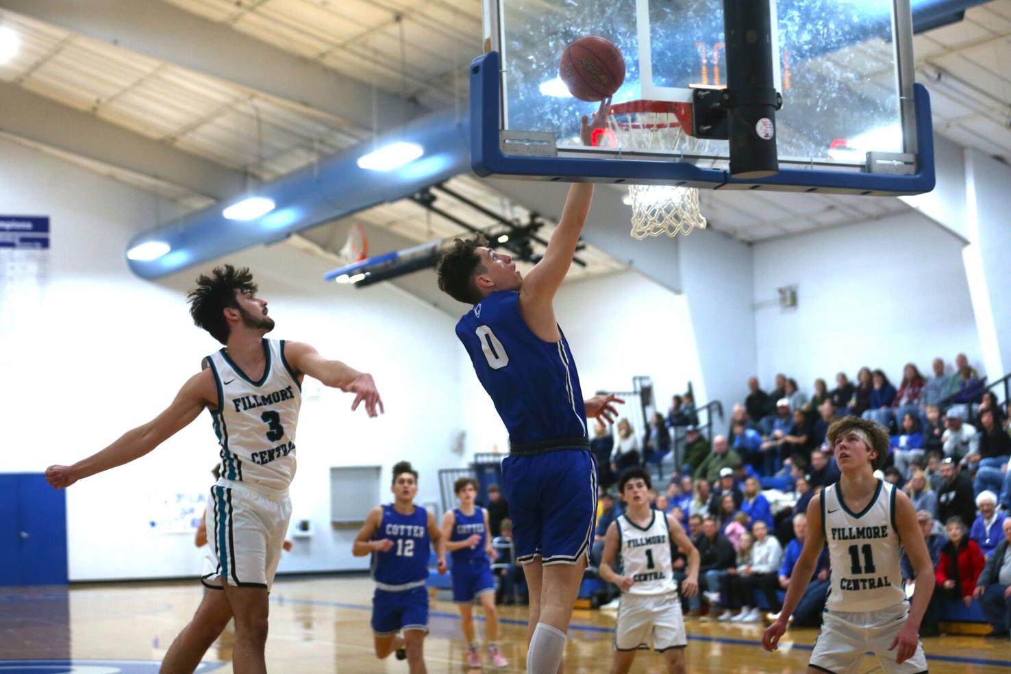 Scenes from Cotter boys basketball's decisive win Friday