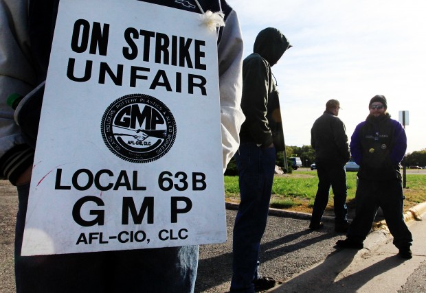 Badger Foundry Company workers on strike