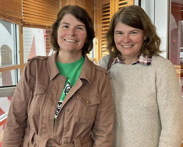 Sisters donate quilt to library
