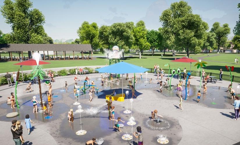 Swan Park splash pad project ahead of schedule