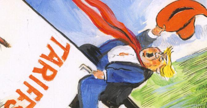 14 political cartoons tackle Donald Trump's tariffs