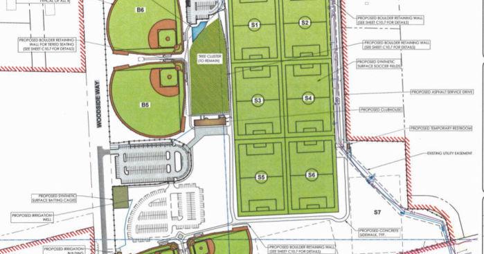 Woodside Sports Complex cuts number of fields