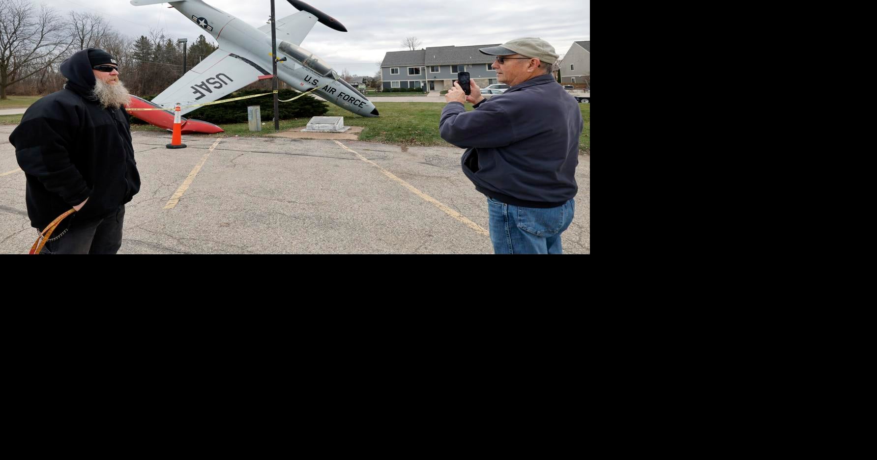 Stoughton VFW display plane knocked over in hit-and-run