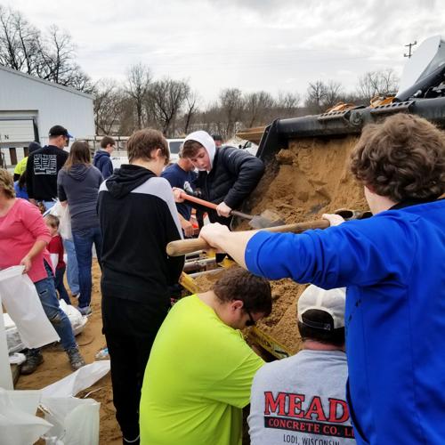 High school students aided Lodi flood recovery efforts