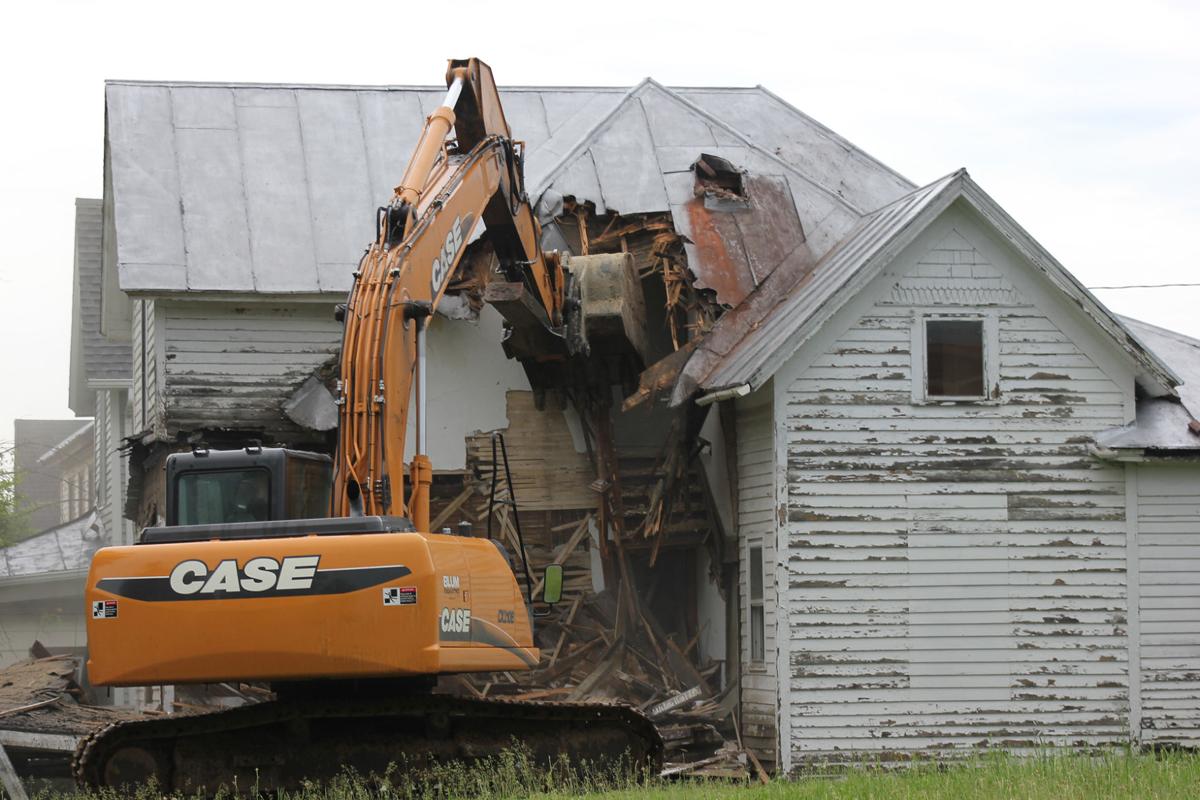 Down with the old: Demolition clears way for city facility