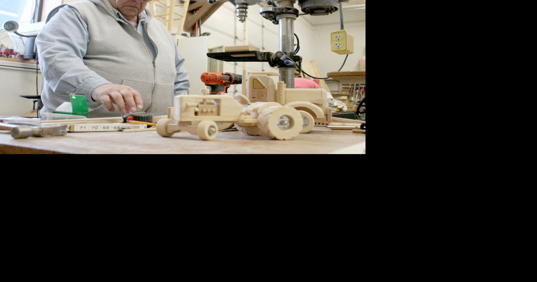 Traditional toys made for Beaver Dam parade