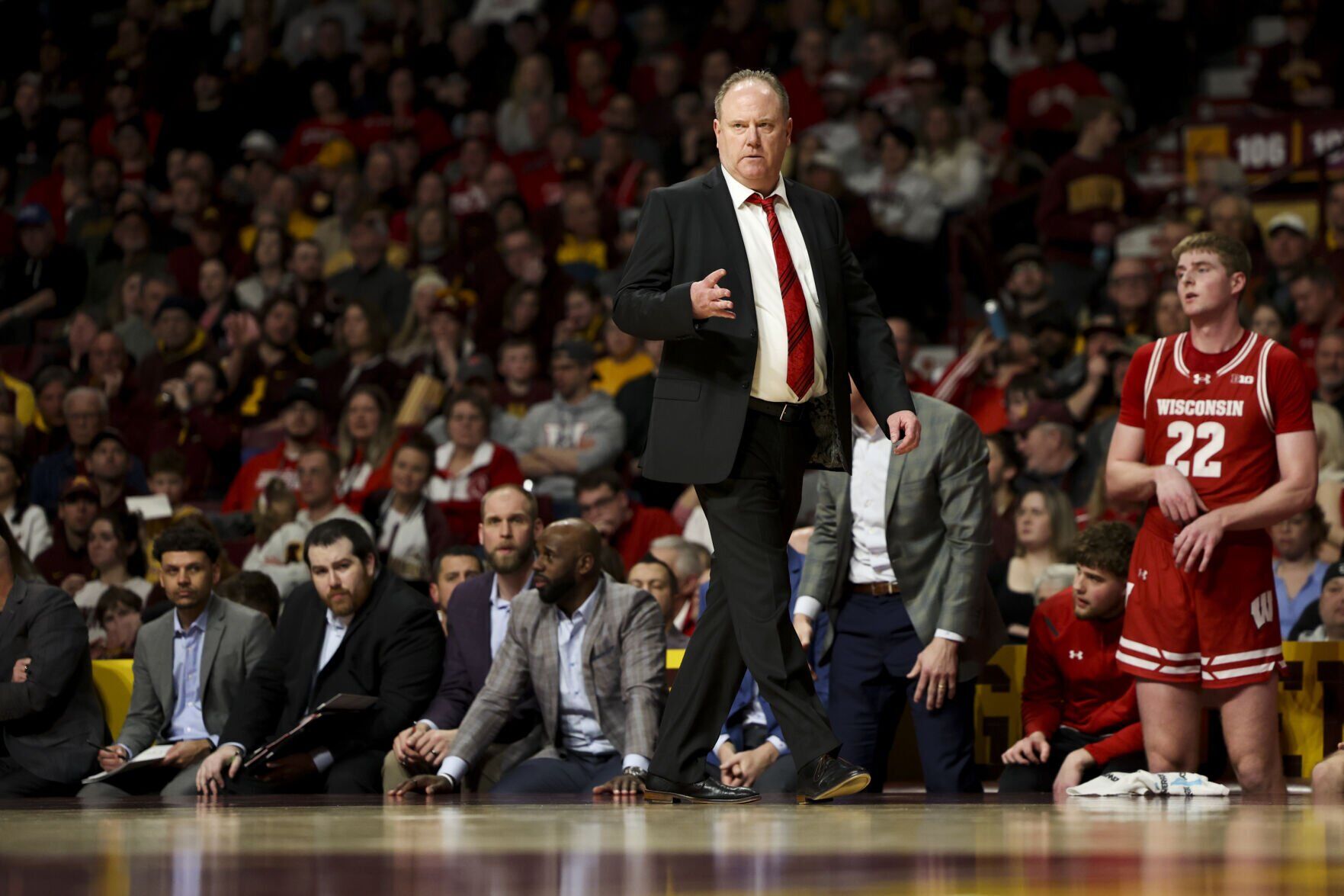 Jack Janicki helps spark Wisconsin men's basketball's bench