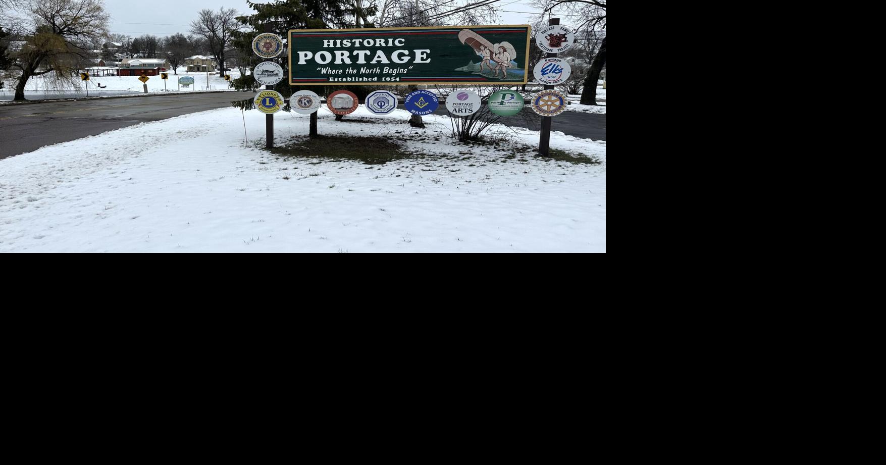 Spring storm blankets Portage with about 3 inches of snow