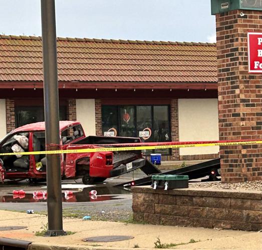 2 dead after pickup truck strikes Kenosha building Friday