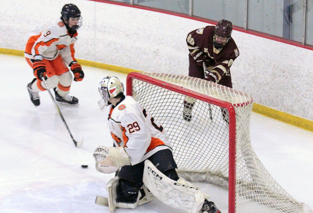 Photos: Oregon hosts Madison Edgewood in Badger Conference boys hockey tilt
