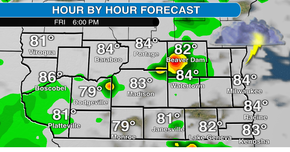 Few severe storms possible in southern Wisconsin Friday