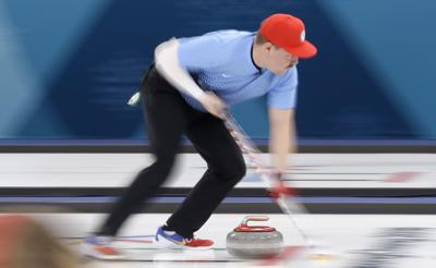 U.S. Olympic men's curling team, with Matt Hamilton and John Shuster ...