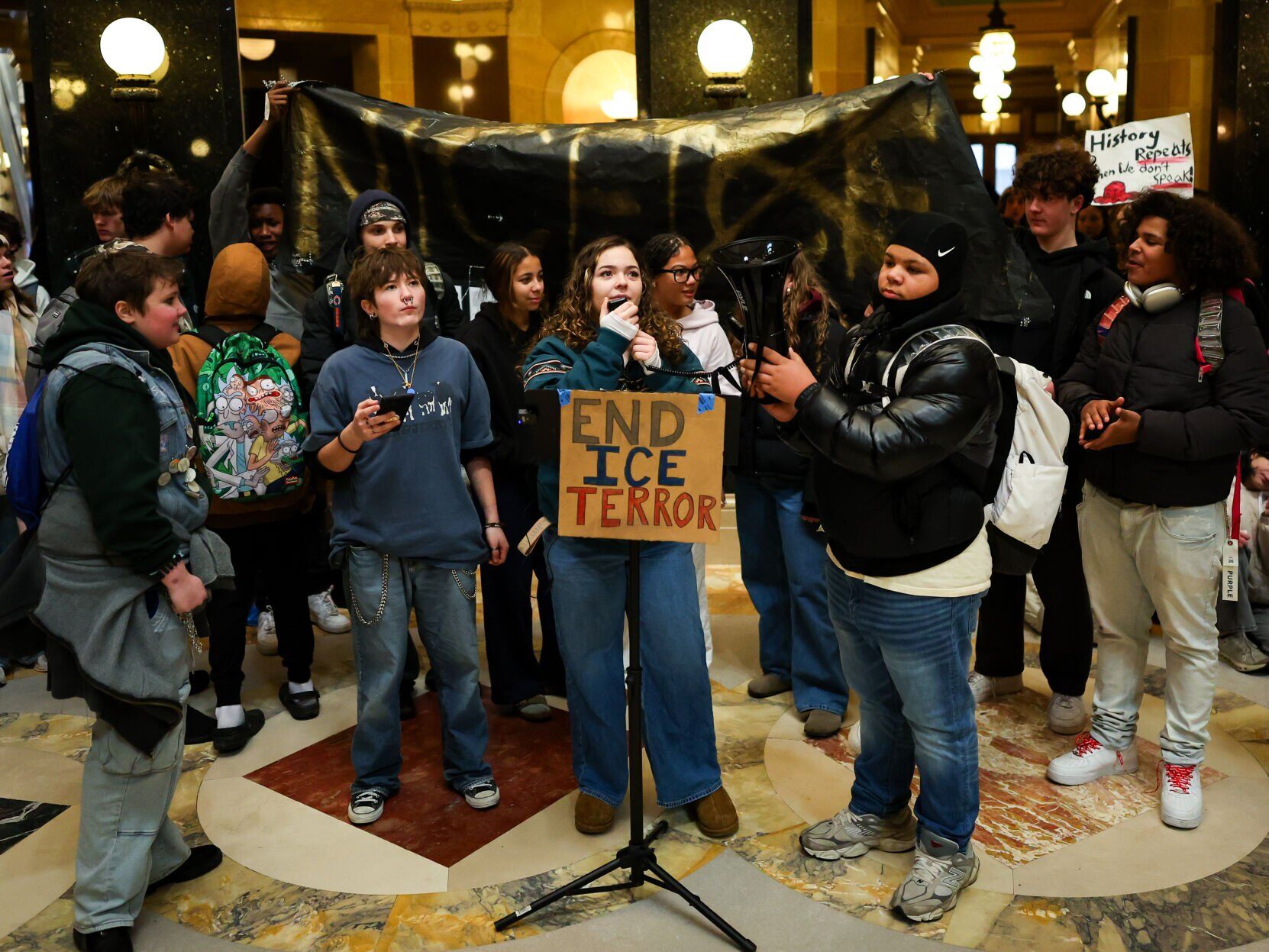 Photos: Madison area students walk out in response to fatal ICE ...