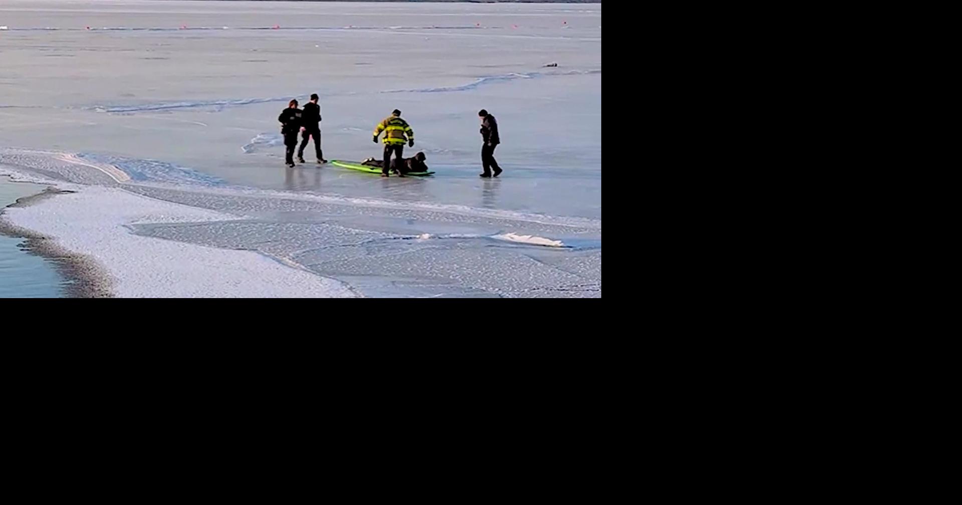 Ice rescue on Lake Monona, Jan. 21, 2025