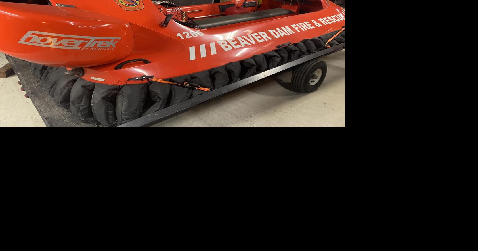 Beaver Dam firefighter released from hospital following hovercraft crash