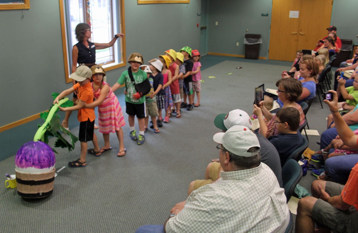Learning life skills, harvesting turnips at the library