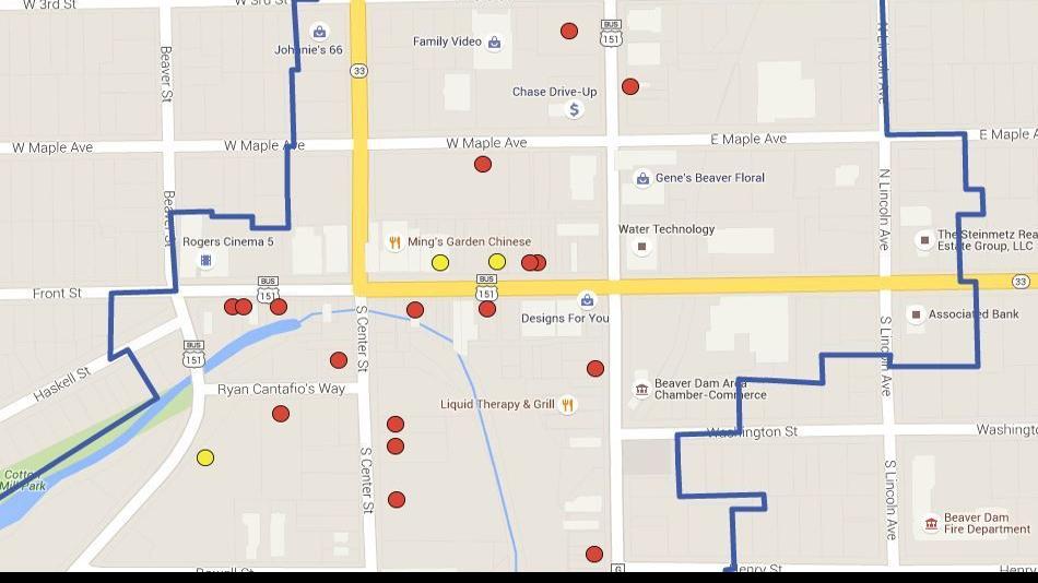 Map: Downtown Beaver Dam vacant storefronts | | wiscnews.com