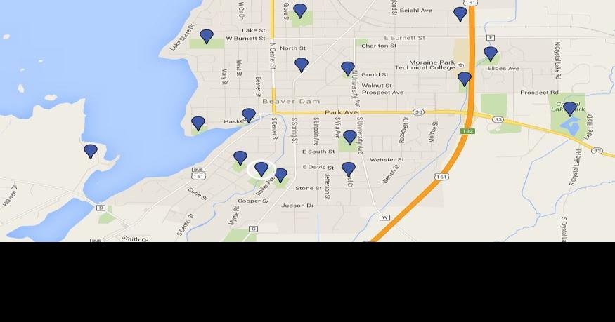 Map: Beaver Dam park recommended upgrades