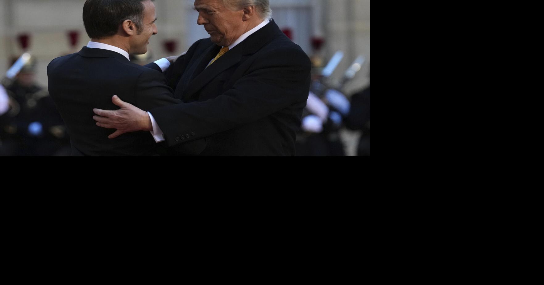 France's Macron welcomes Trump to Paris