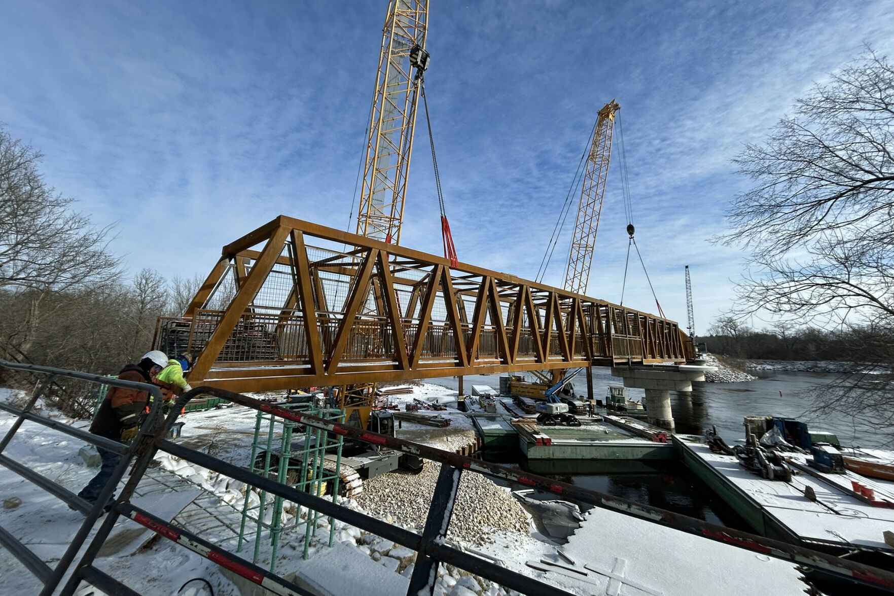 Walking Iron Bridge connects to likely-expanded Sauk Trail