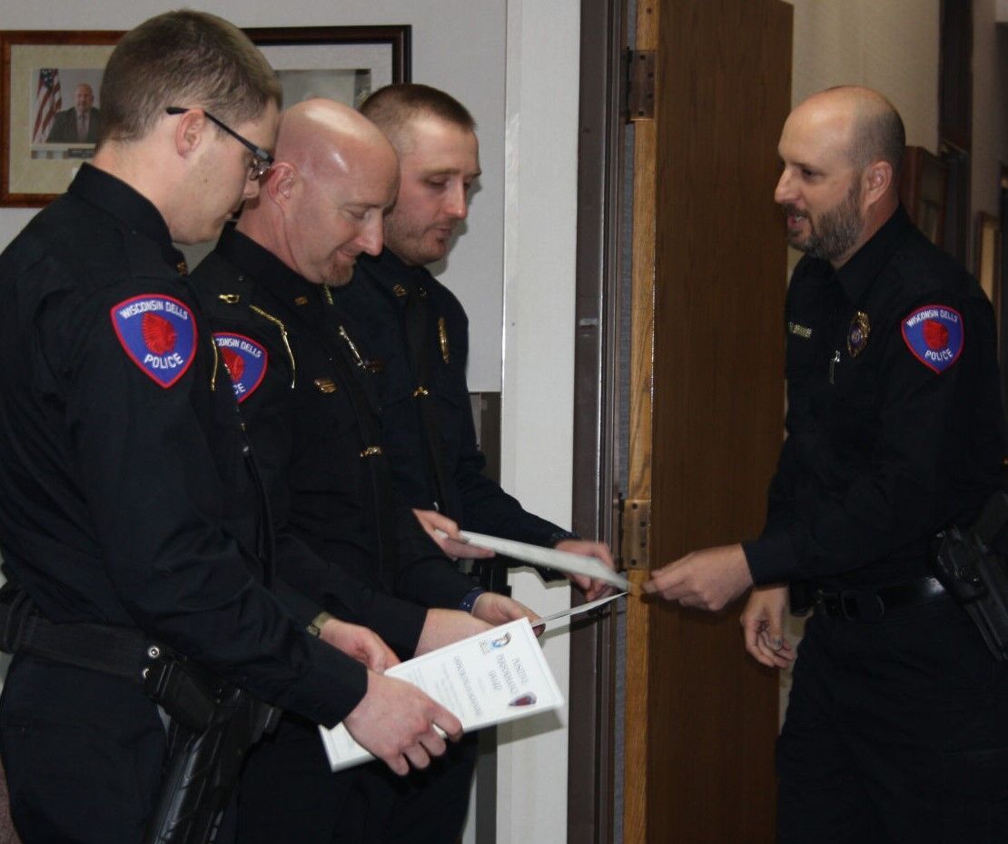Dells officers recognized for narcotics investigations