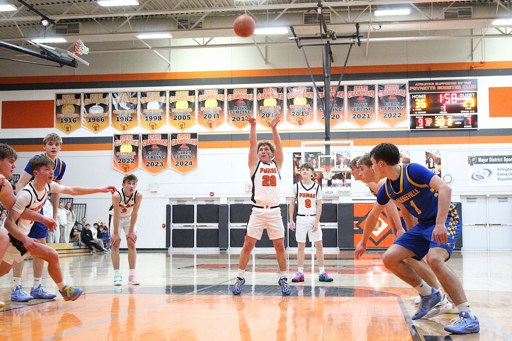 Photos: Pardeeville boys basketball faces Poynette in a nonconference bout