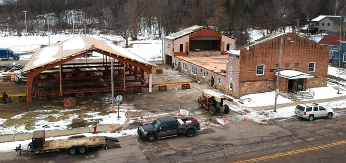 Arches, roof moved for new Rock Springs Pavilion