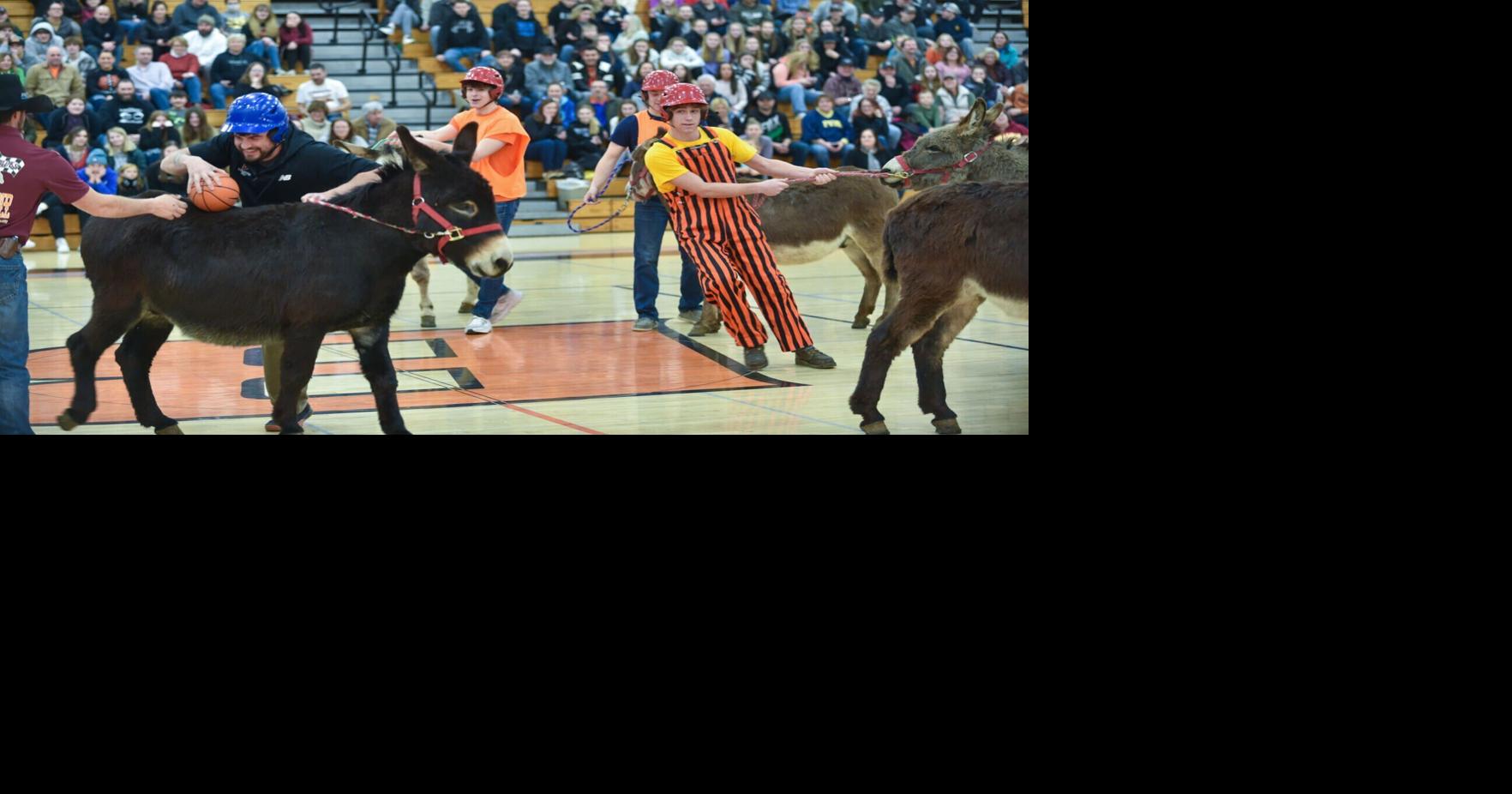A tradition of donkey basketball revived in Burlington