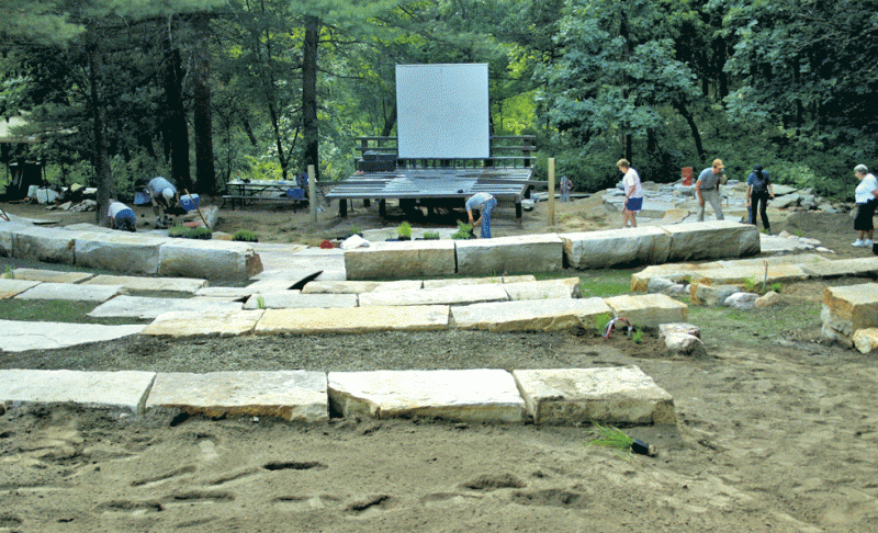 Friends add plants to Mirror Lake amphitheater