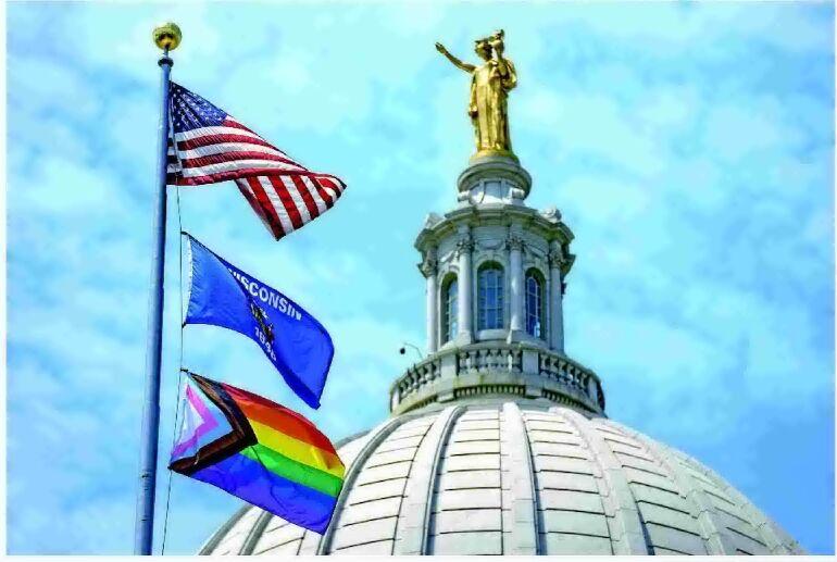 Pride flag flies over Capitol