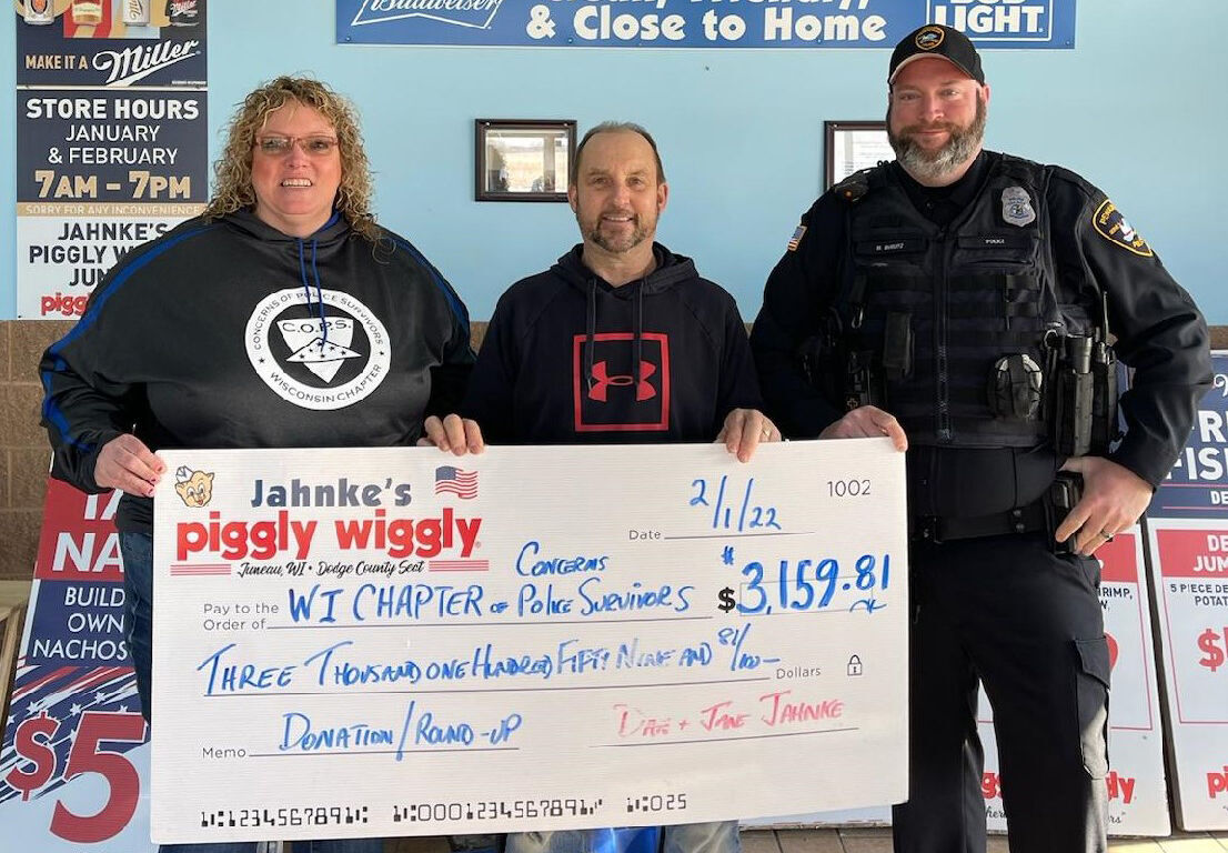 $3,100 DONATED TO POLICE FUNDRAISER