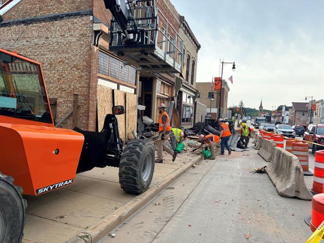 Horicon downtown badly damaged in storm